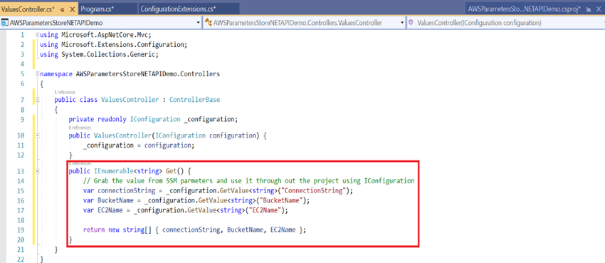 Aws Systems Manager Ssm Parameter Store In Net 31 Web Api